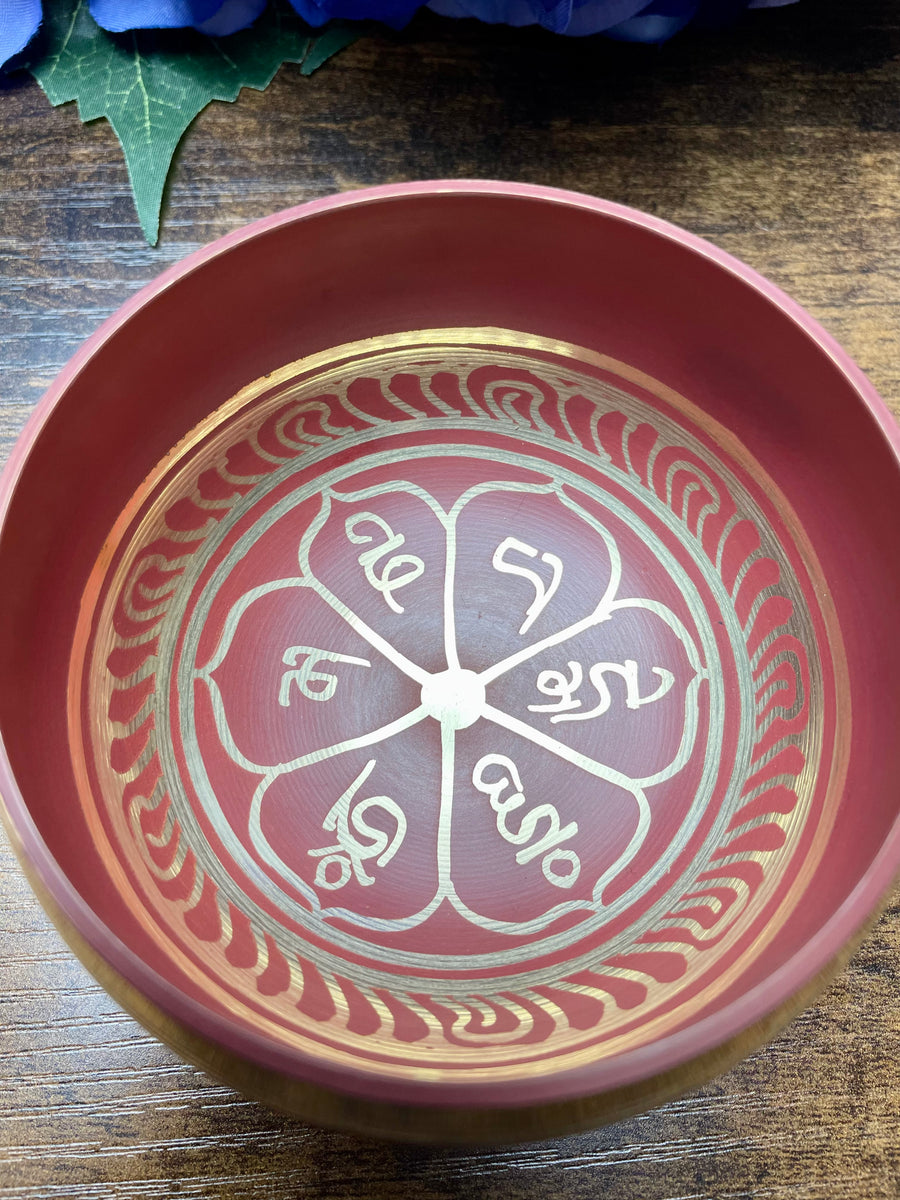 Tibetan Root Chakra Singing Bowl with Case