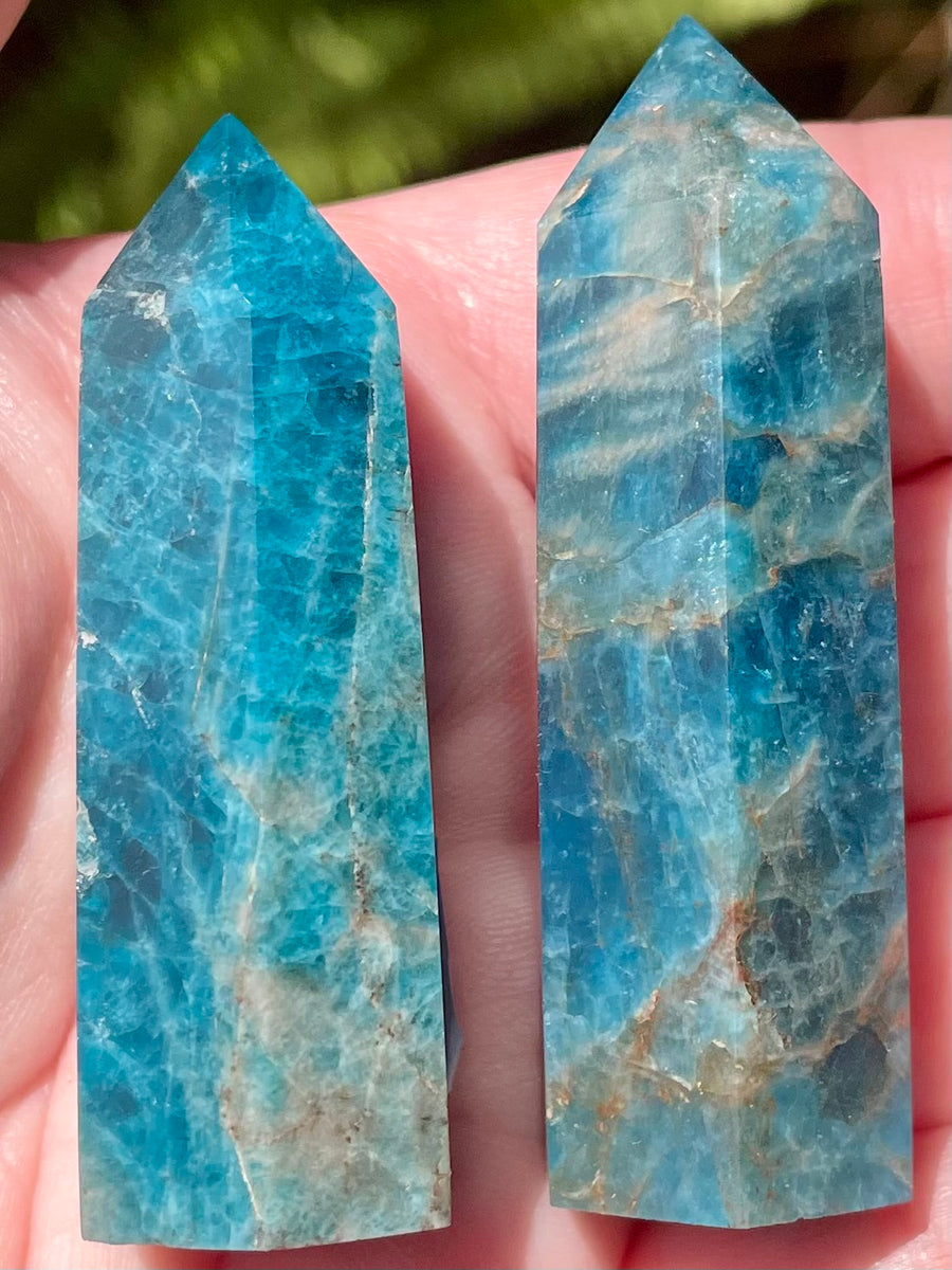 Small Blue Apatite Healing Wands