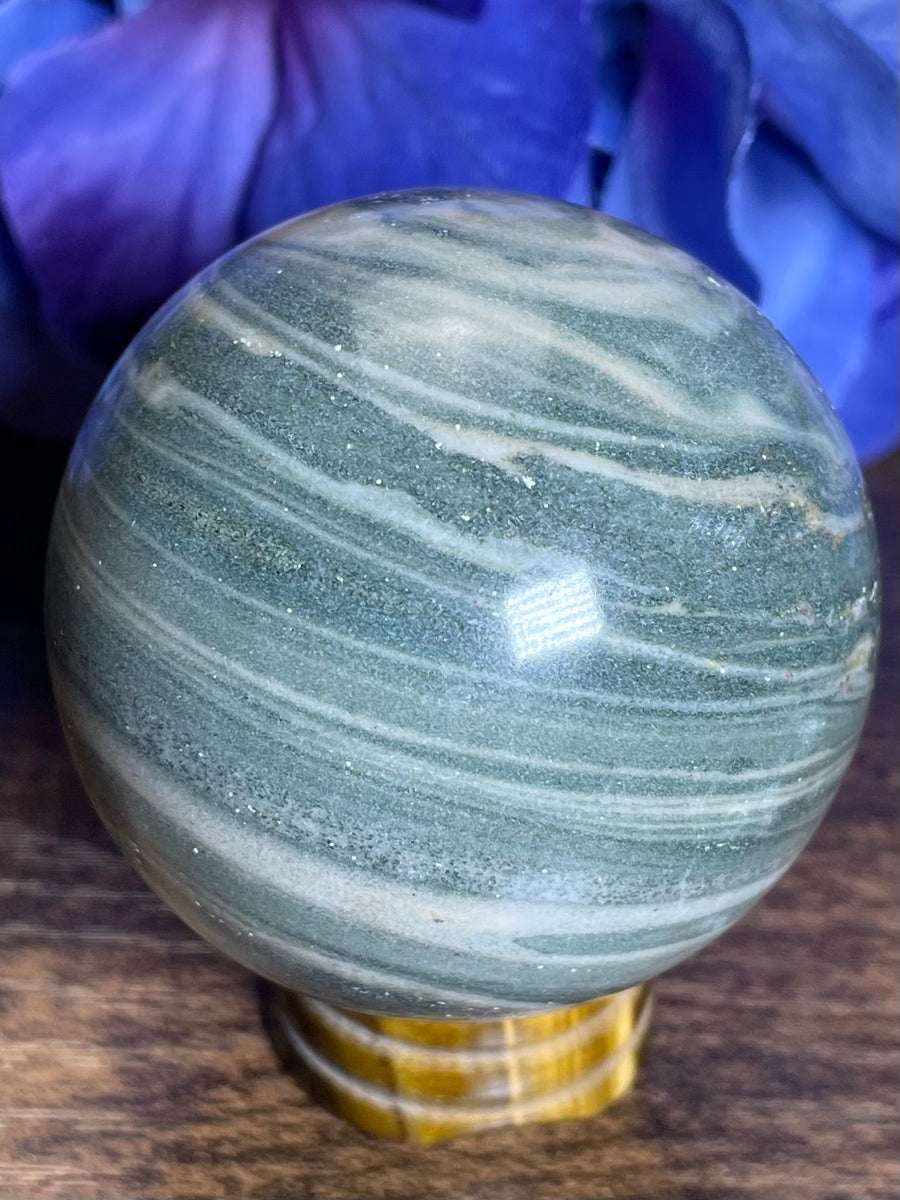 Banded Serpentine Crystal Ball