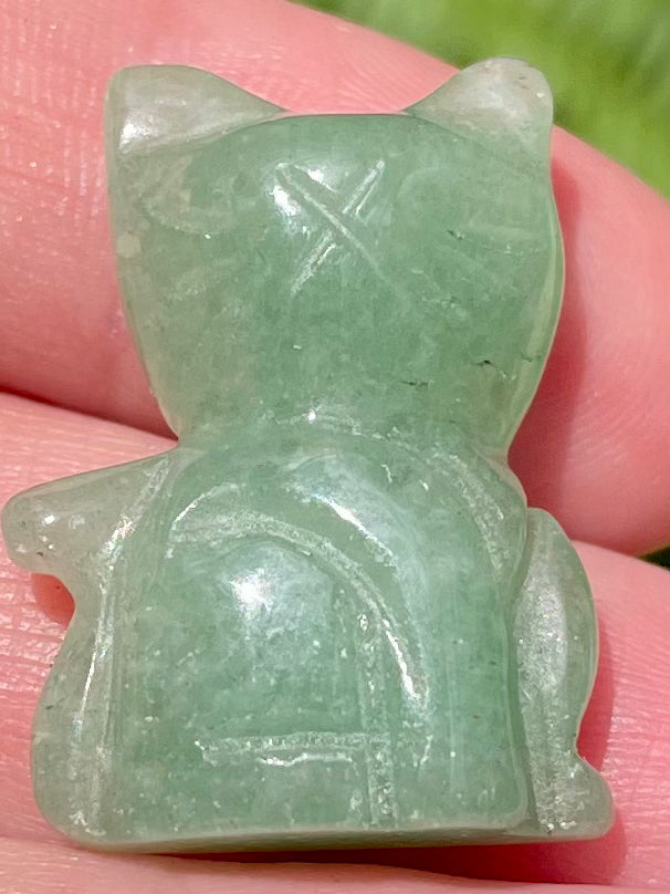 Small Green Aventurine Cat