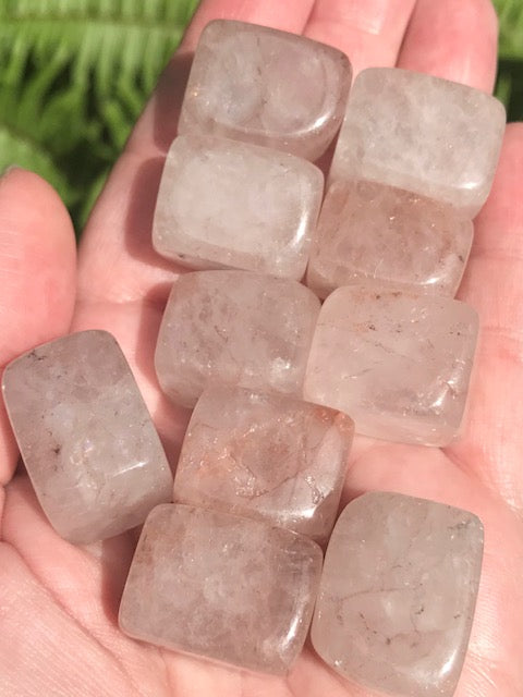 Hematoid Quartz Tumbled Stones
